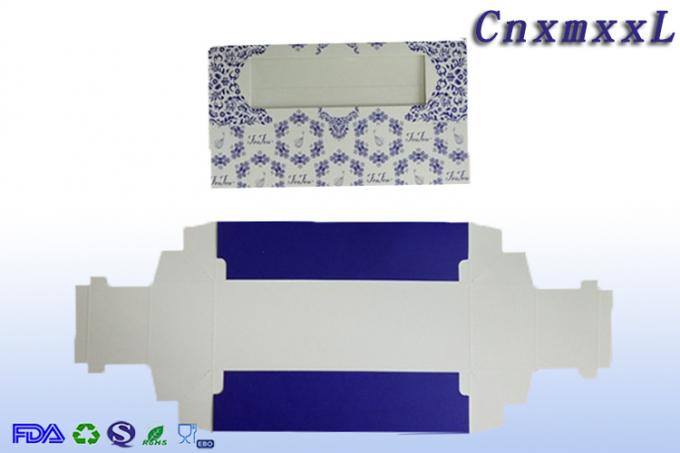 Pantone Color Biodegradable Macaron Box Packaging With Clear PVC Window