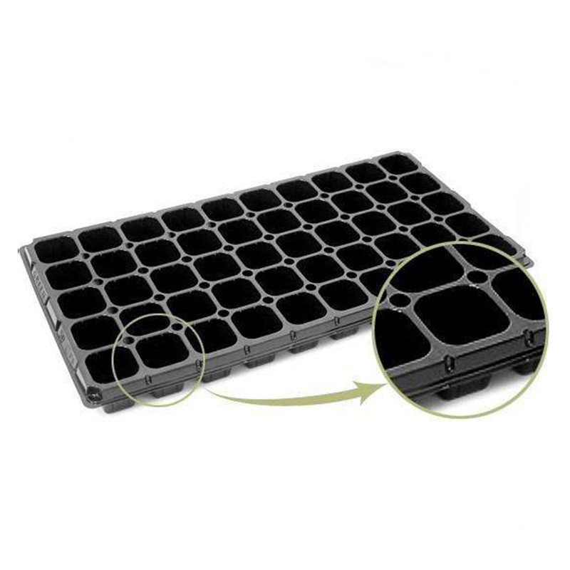 0.6mm Thick PVC Deep 288 Cell Plastic Seedling Tray Four Angle Circle ...
